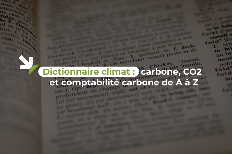 Dictionnaire climat : carbone, CO2 et comptabilité carbone de A à Z